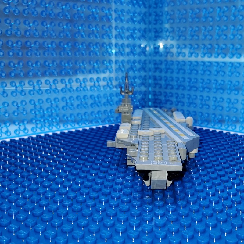 LEGO MOC USS Nimitz class aircraft carrier in microscale by bcwbricks ...