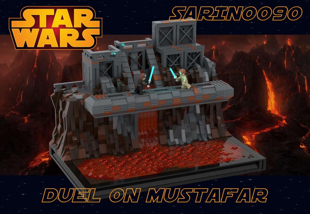 LEGO MOC SW - Duel on Mustafar by Sarinoo90 | Rebrickable - Build with LEGO