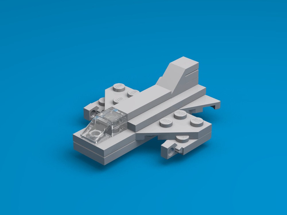 Lego Moc Fighter Plane Micro By Psiborgvip Rebrickable Build With