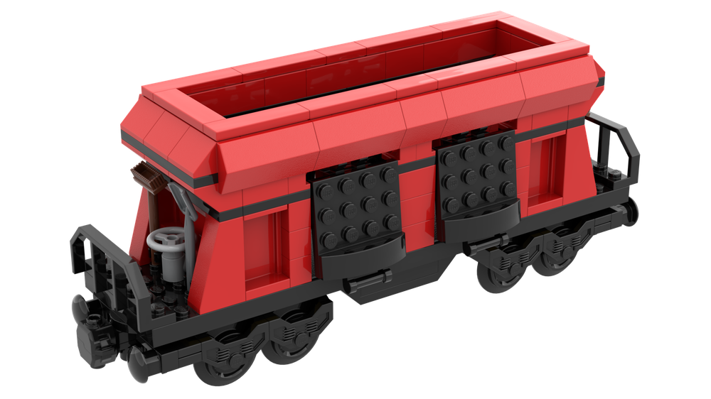 LEGO MOC Simple Hopper Railway Car by Sparfelll | Rebrickable - Build ...