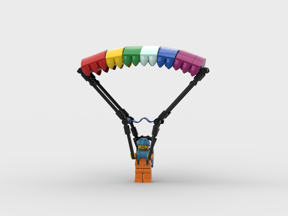 LEGO MOC Parachute by BrickHappens | Rebrickable - Build with LEGO