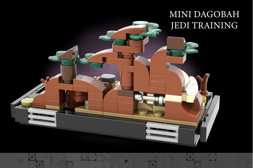 LEGO MOC Mini Dagobah Training Diorama by christromans | Rebrickable ...