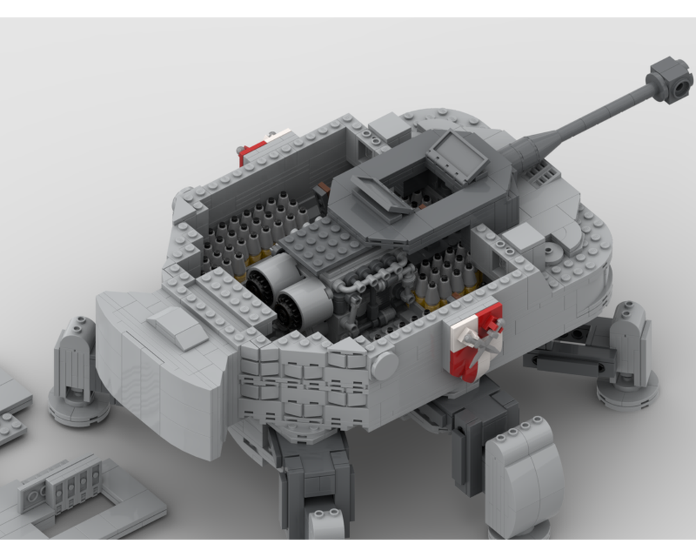 LEGO MOC Dieselpunk walkermech Jaeger Minifig scale (this is a build ...