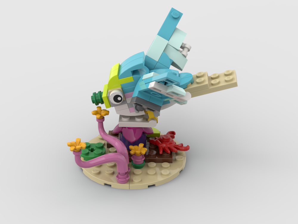 LEGO MOC BLUE BIRD by relaxsid | Rebrickable - Build with LEGO