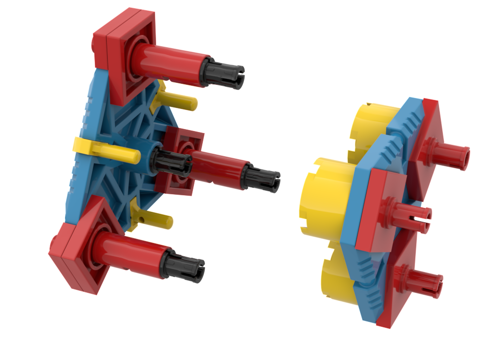 Lego Moc Hexagonal Pin Connector Building Technique By Orchardbuilds