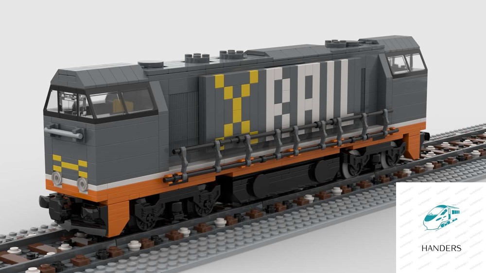 LEGO MOC Swedish XRail diesel Locomotive by Handers | Rebrickable ...