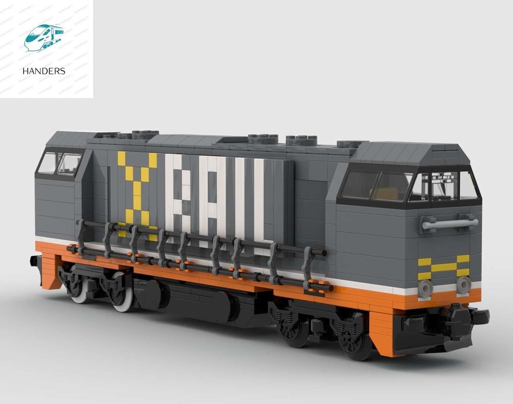 LEGO MOC Swedish XRail diesel Locomotive by Handers | Rebrickable ...