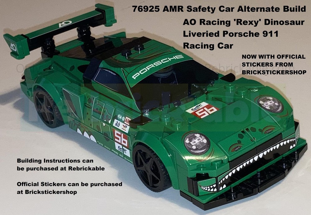 LEGO MOC 76925 'Rexy' Porsche 911 Racing Car - Alternate Build For ...