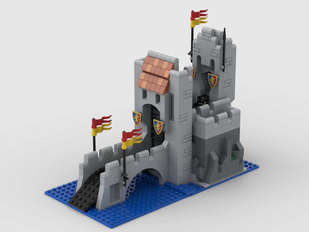 LEGO MOC Lion knight's tower by GoldieGolden | Rebrickable - Build with ...