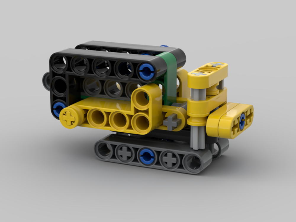 LEGO MOC Tiny Technic: Tracked Dump Truck by diddesen | Rebrickable ...