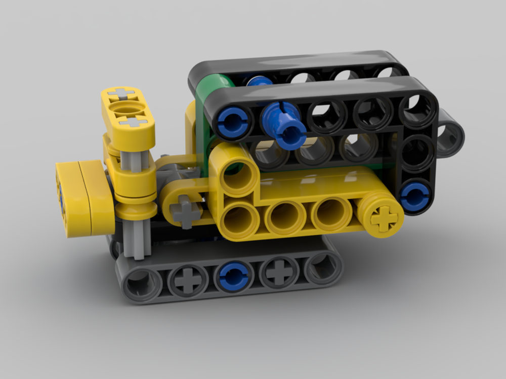 Lego Moc Tiny Technic Tracked Dump Truck By Diddesen Rebrickable