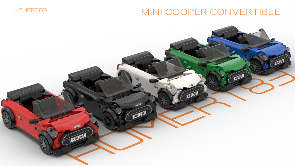 Lego Moc Mini Cooper Convertible 2020 By Homert83 Rebrickable Build