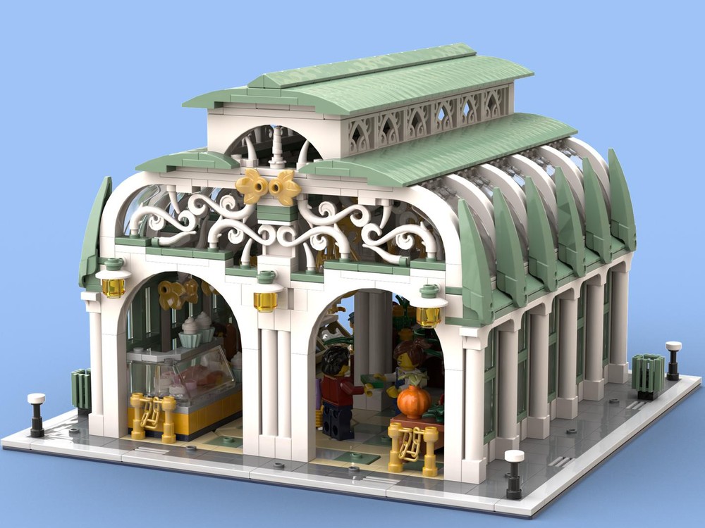 LEGO MOC Market Hall by SylvainLS | Rebrickable - Build with LEGO