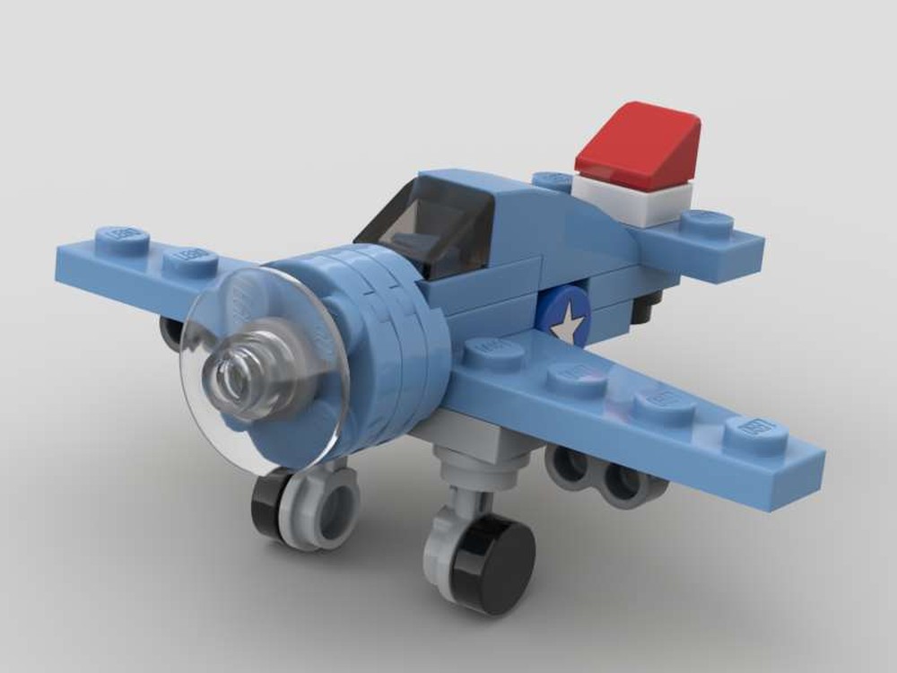 LEGO MOC Lego mini Grumman F4F Wildcat by Soulfire_160 | Rebrickable ...