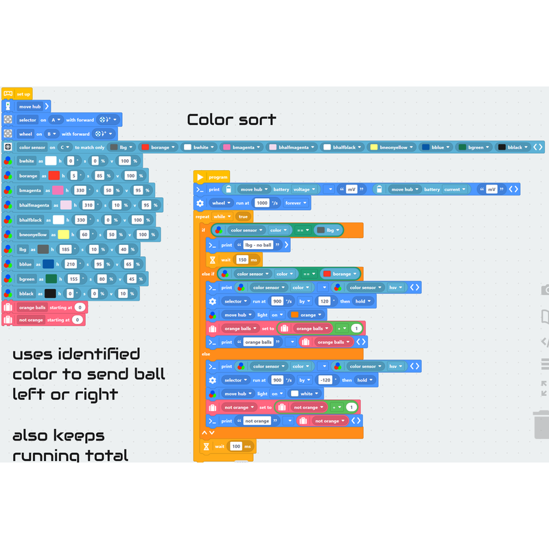 LEGO MOC Huw's Color Sorting GBC module powered by Boost and Pybricks ...