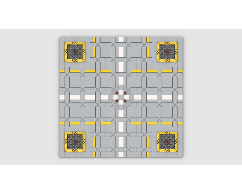 Lego Moc Classic Space Landing Pad V2 By Aventurium Rebrickable