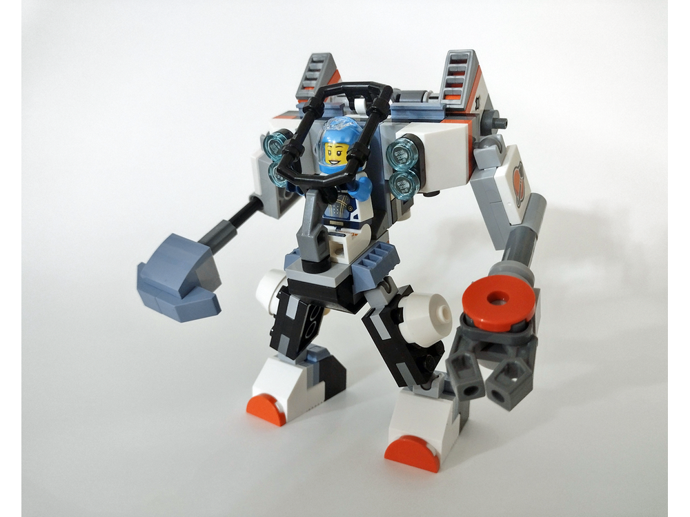 Lego Moc Space Construction Mech 60428 1 And 30663 1 By Mecherror