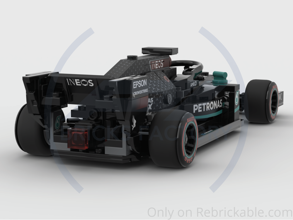 Lego Moc F1 Mercedes W11 By Pit Lane Bricks Factory Rebrickable