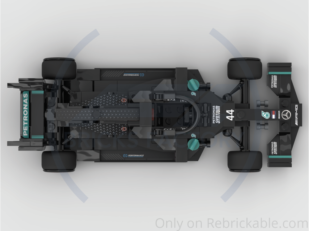 Lego Moc F1 Mercedes W11 By Pit Lane Bricks Factory Rebrickable