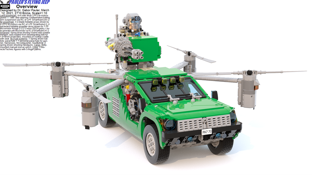 LEGO MOC PAULER’S FLYING JEEP by gjpauler | Rebrickable - Build with LEGO