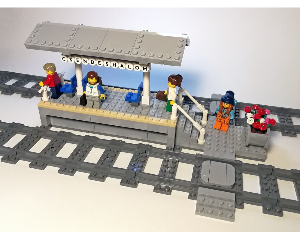 LEGO MOC Small Train Station by Balage64 | Rebrickable - Build with LEGO