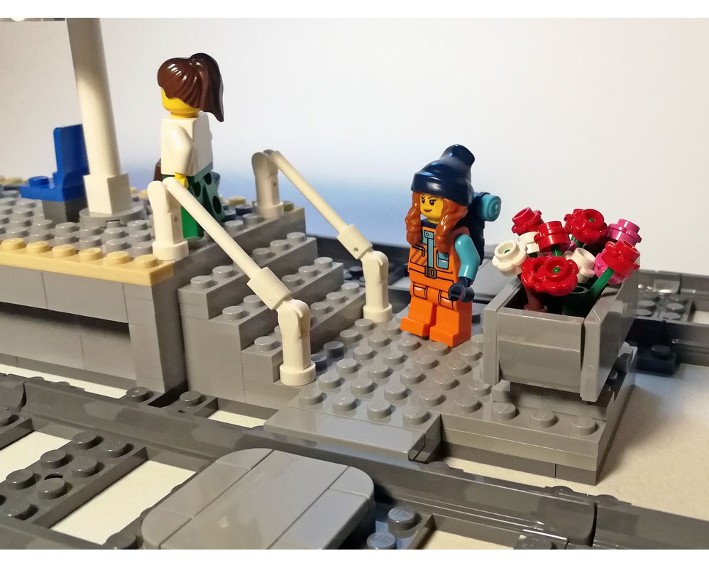 LEGO MOC Small Train Station by Balage64 | Rebrickable - Build with LEGO