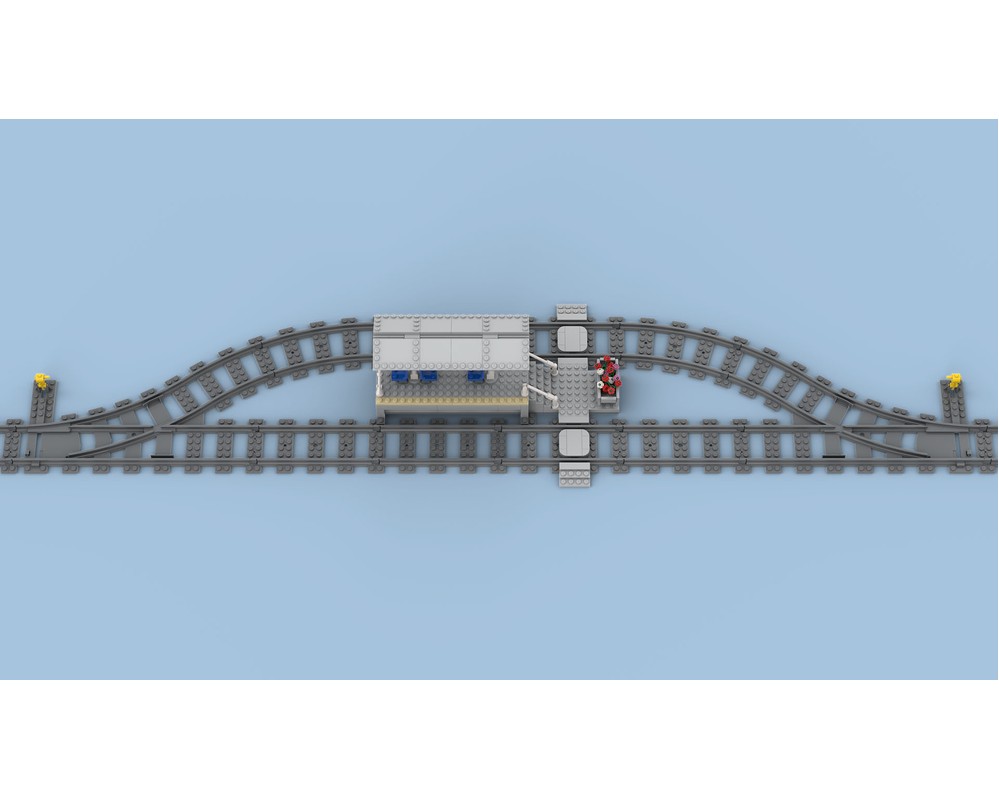 LEGO MOC Small Train Station by Balage64 | Rebrickable - Build with LEGO