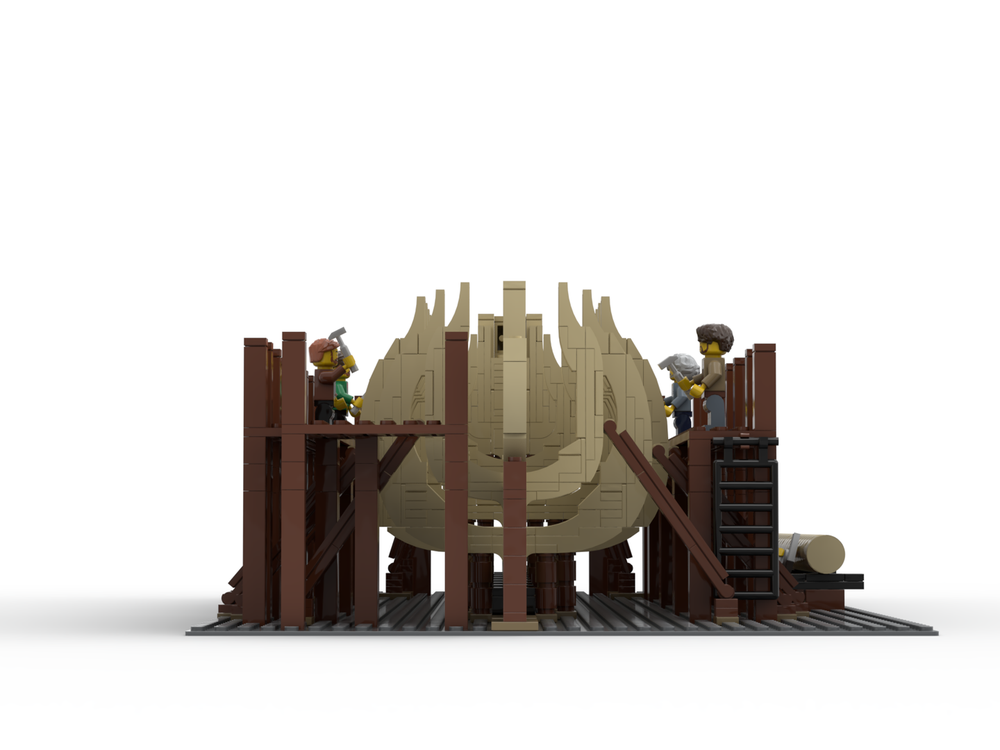 LEGO MOC Medieval ship wharf by Henktor | Rebrickable - Build with LEGO