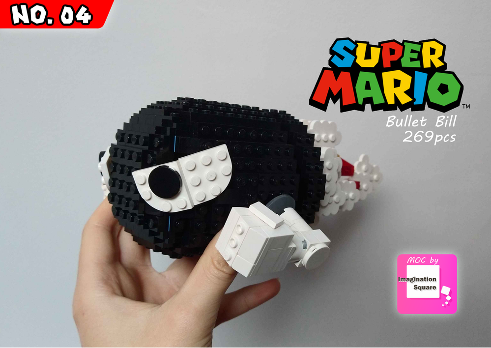 LEGO MOC Bullet Bill - Display Figure 04 - Super Mario Bros. by DotNet ...