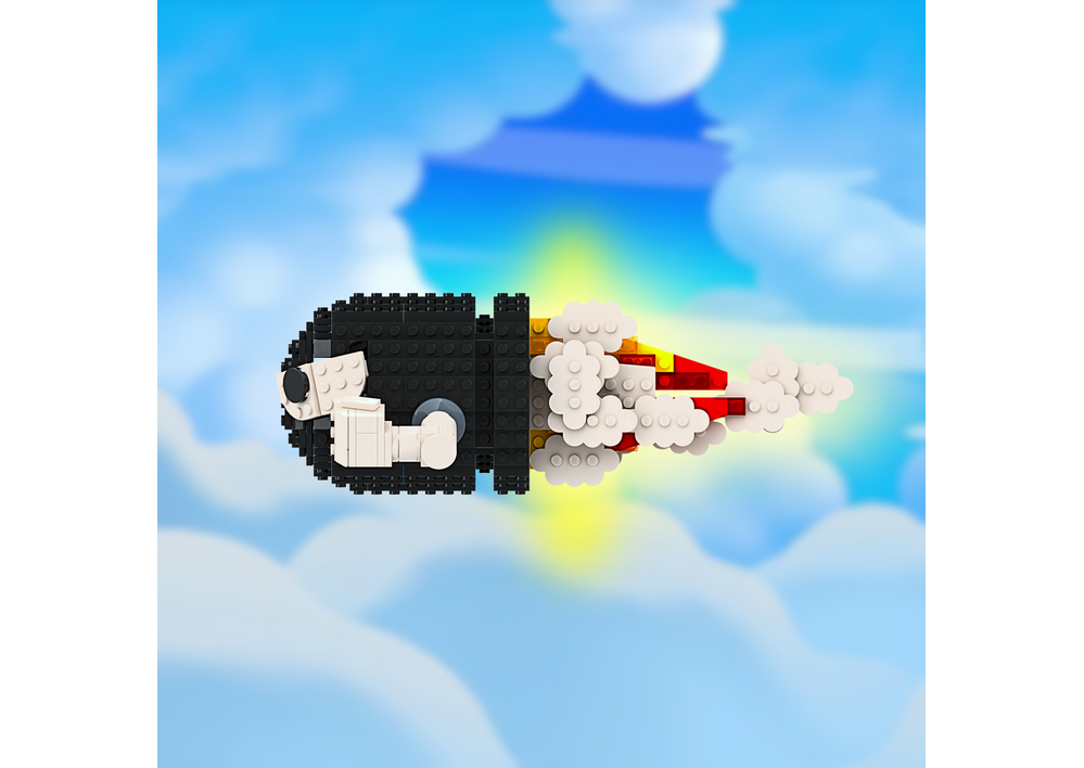 LEGO MOC Flame Add-On for Bullet Bill MOC - Display Figure EXTENSION ...