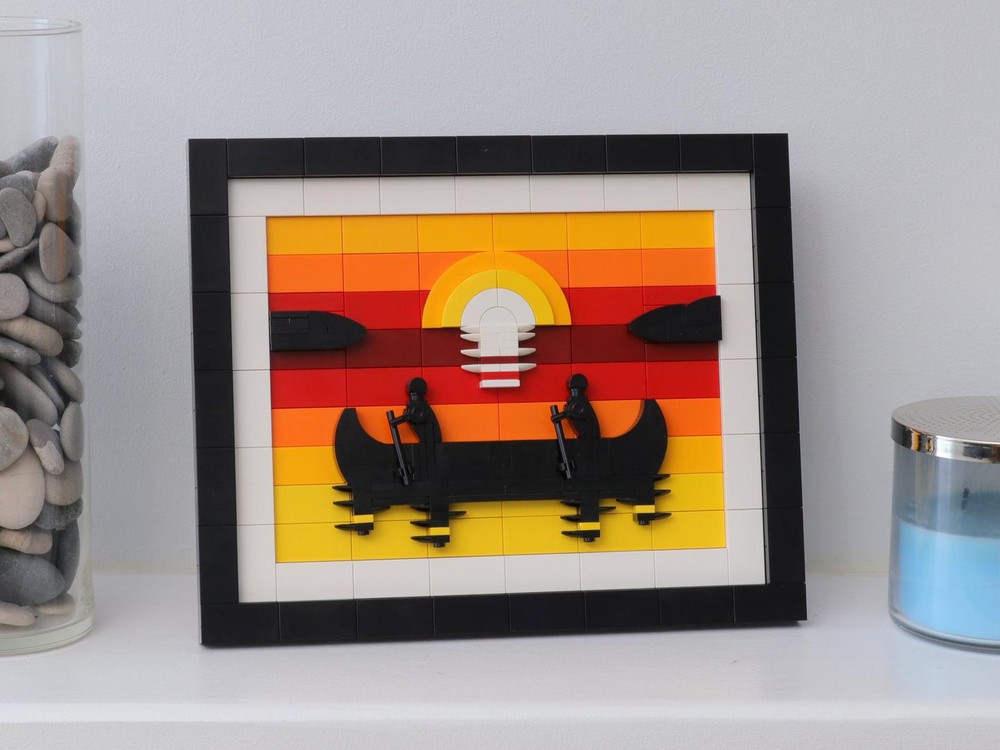 LEGO MOC Canoe at Sunset by JKBrickworks | Rebrickable - Build with LEGO