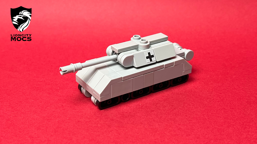 LEGO MOC Panzer VIII Maus Tutorial (1:120) by Lioncity Mocs ...