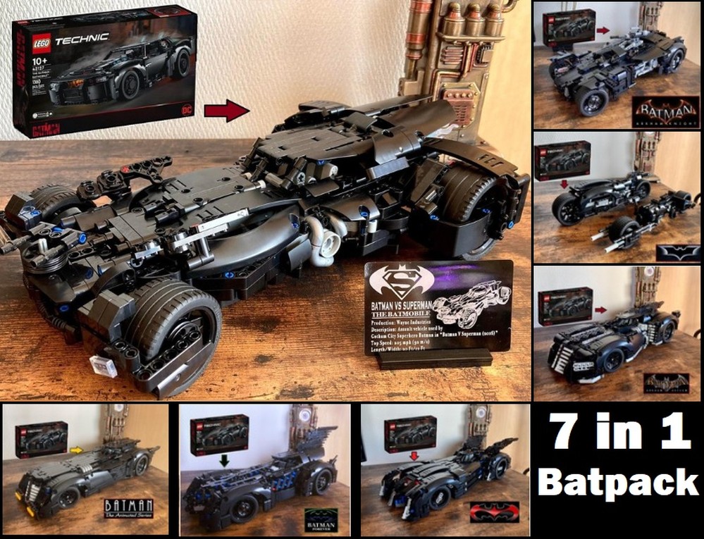 LEGO MOC 42127 Ultimate Batmobile 7 in 1 Batpack! by CreationCaravan ...