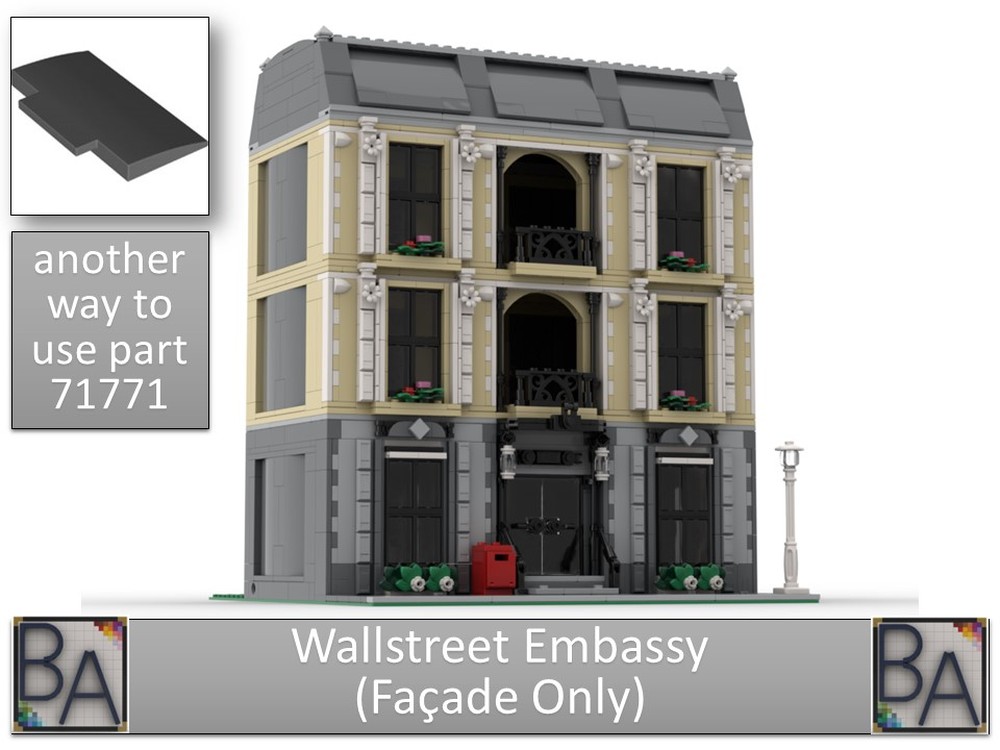 LEGO MOC Wallstreet Embassy (Facade Only) by Brick Artisan ...