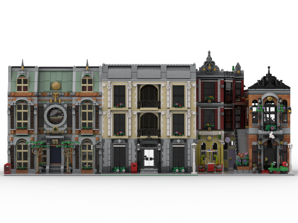 Lego Moc Wallstreet Embassy Facade Only By Brick Artisan