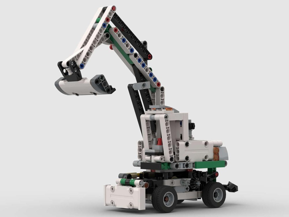 LEGO MOC 42167 Wheeled Excavator by Little_Thomas | Rebrickable - Build ...