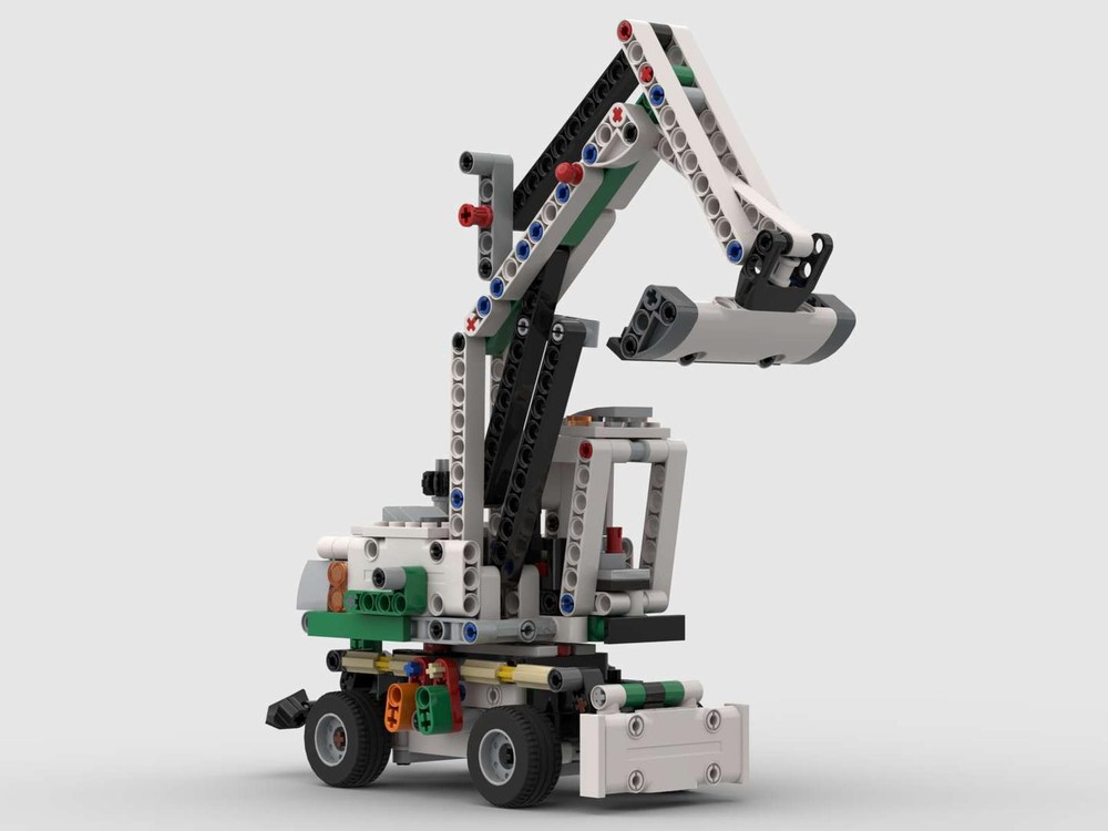 LEGO MOC 42167 Wheeled Excavator by Little_Thomas | Rebrickable - Build ...