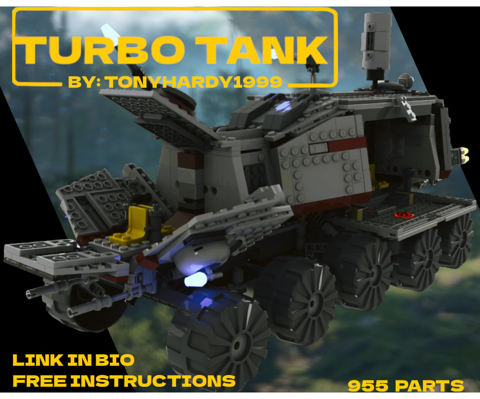 LEGO MOC FREE TURBO TANK REDESIGN (2005) 7261 by TonyHardy1999 ...