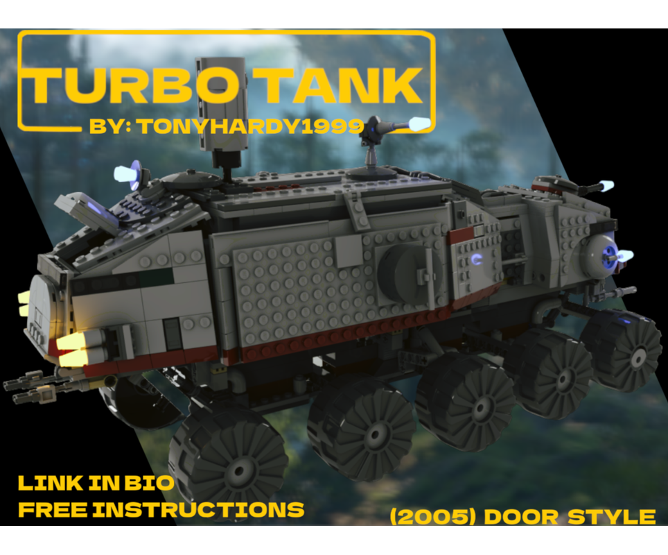 LEGO MOC FREE TURBO TANK REDESIGN (2005) 7261 by TonyHardy1999 ...