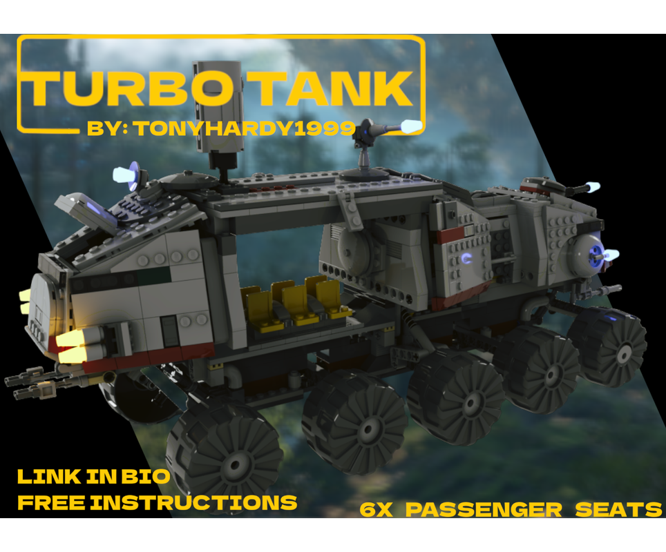 LEGO MOC FREE TURBO TANK REDESIGN (2005) 7261 by TonyHardy1999 ...
