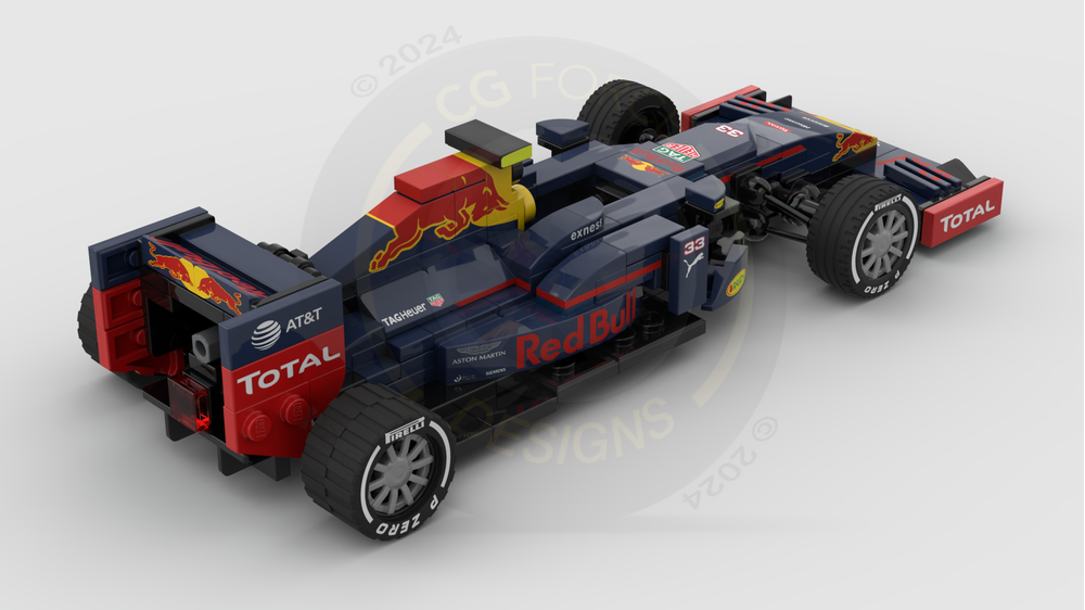 LEGO MOC F1 Redbull RB12 by CGForceDesigns | Rebrickable - Build with LEGO