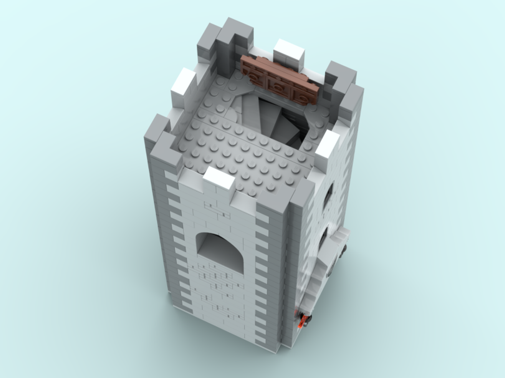 LEGO MOC Spiral Staircase Tower by Castle_Builder | Rebrickable - Build ...