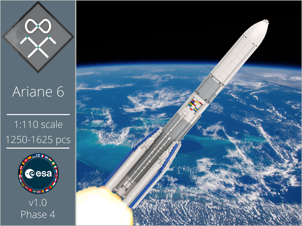 LEGO MOC 1:110 Ariane 6 by Foggy0utri Design Bureau | Rebrickable ...