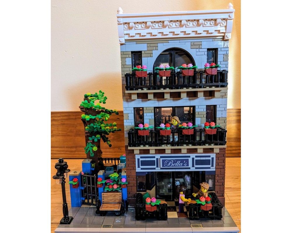 Lego Moc Waterfront Cafe By Penumbra12 Rebrickable Build With Lego