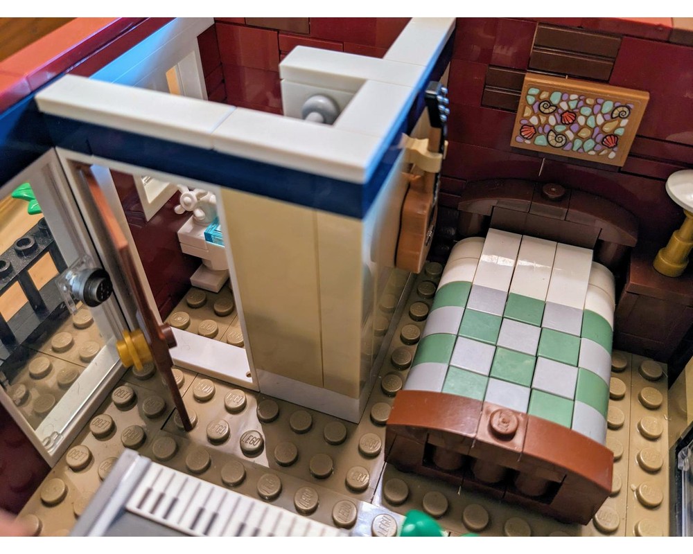 Lego Moc Waterfront Cafe By Penumbra12 Rebrickable Build With Lego
