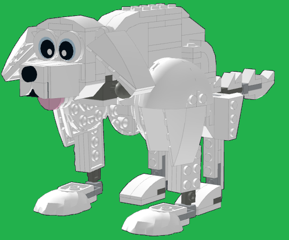 LEGO MOC Polar Bear Dog by dannoble1592 | Rebrickable - Build with LEGO