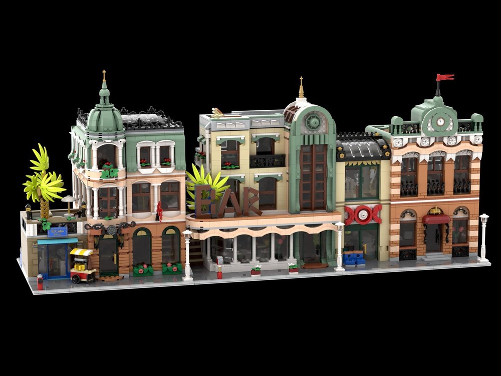 LEGO MOC Downtown Bar - 10297 Boutique Hotel Alternative Build by PL ...