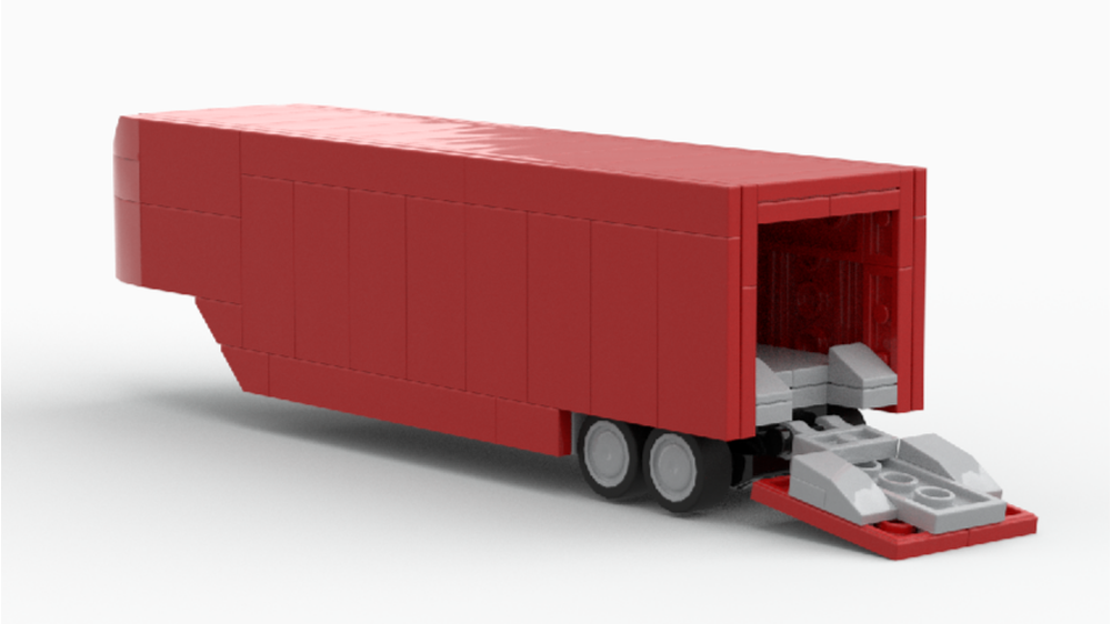 LEGO MOC Car transporter trailer (for American Truck MOC) by Peul_BrickWorks | Rebrickable ...
