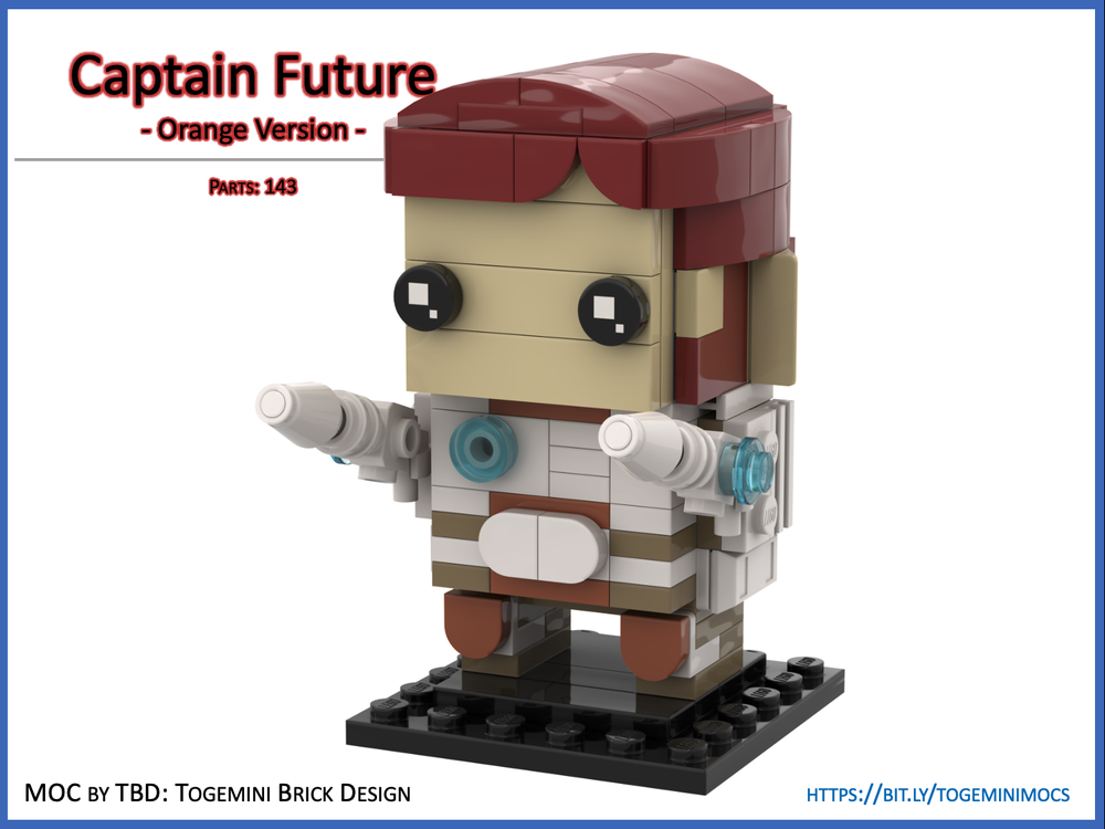 LEGO MOC Captain Future Brickheadz - orange edition by togemini ...