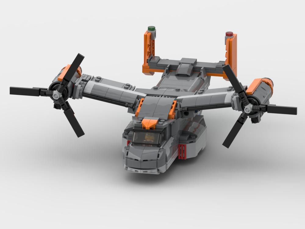 LEGO MOC Osprey Aircraft by Brick Horizon | Rebrickable - Build with LEGO
